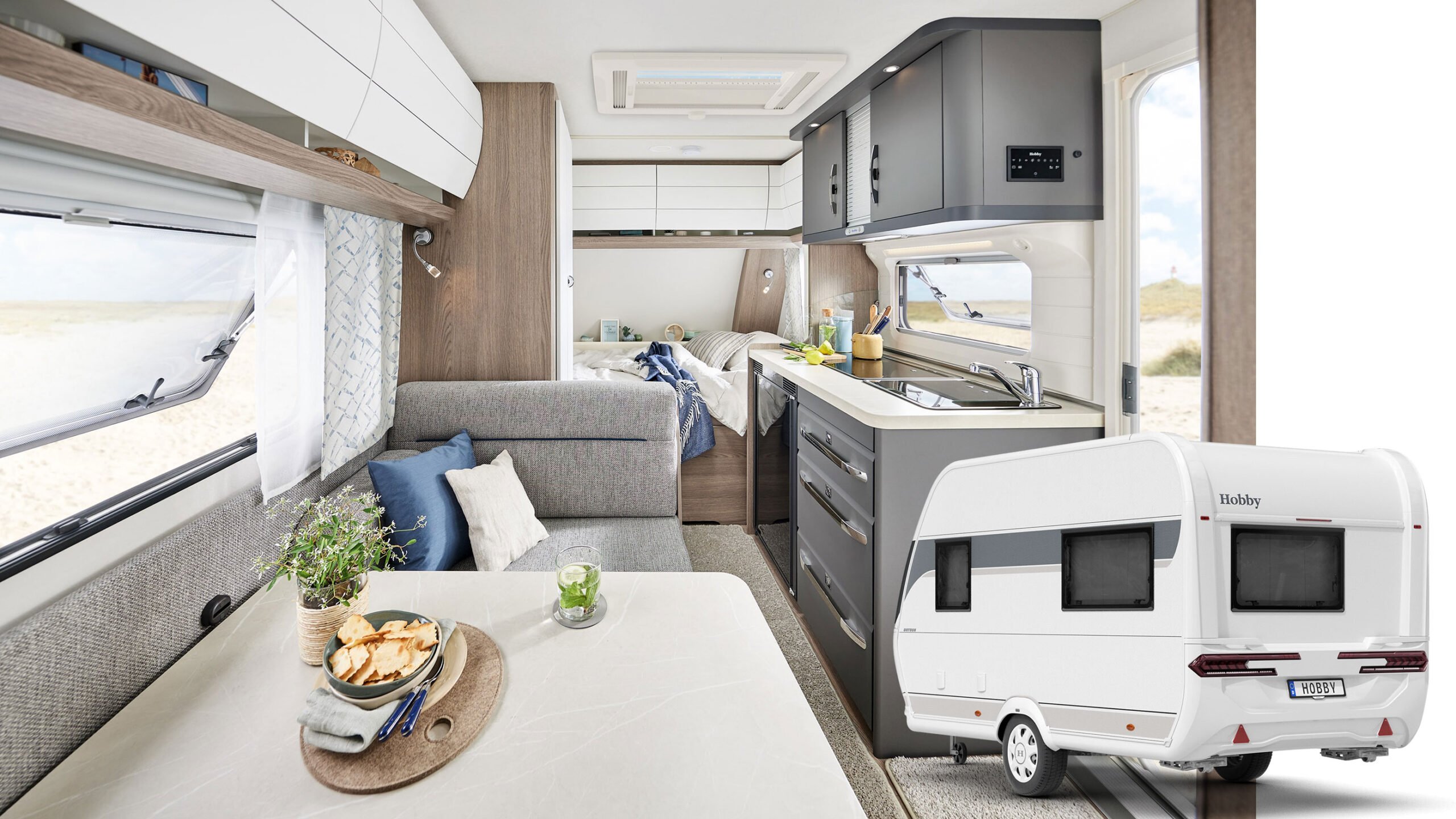 Kabe Novum Compact 720 LXL: Smal och slimmad - Husvagn & Camping